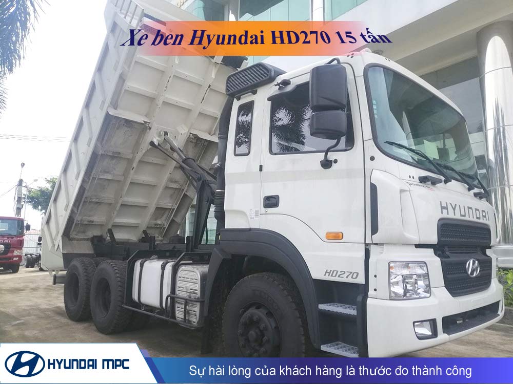 Giá bán xe ben Hyundai HD270 15 tấn 3 chân nhập khẩu Hàn Quốc